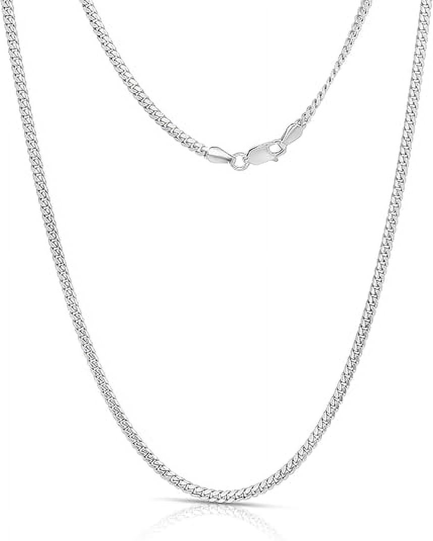 NYC Sterling Solid Sterling Silver Miami Cuban Curb Link .925 Rhodium ...