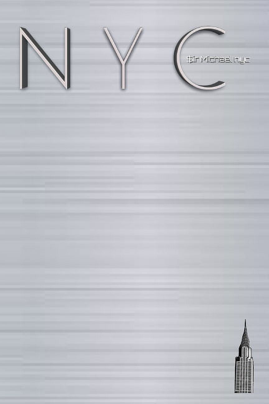 NYC slate Chrysler building classic grid paper Notepad $ir Michael ...