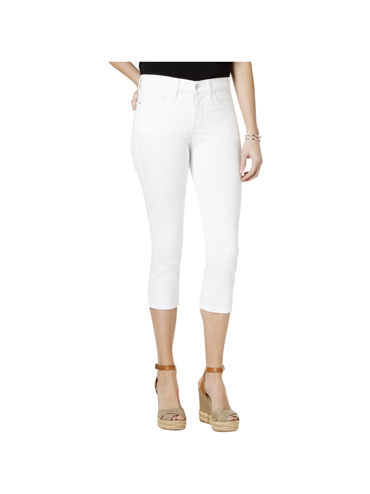 NYDJ Womens Alina Denim Mid-Rise Capri Jeans - Walmart.com