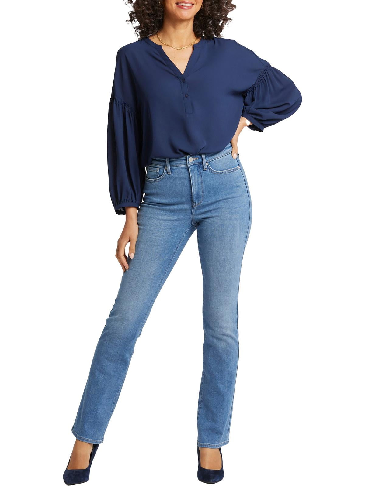 NYDJ Womens Billie High Rise Slim Fit Bootcut Jeans - Walmart.com