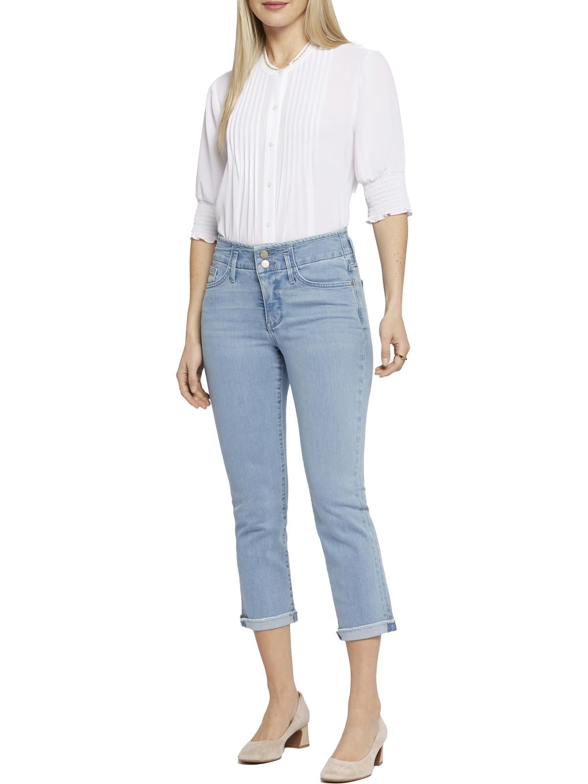 NYDJ Womens Chloe Crop Denim Capri Jeans - Walmart.com
