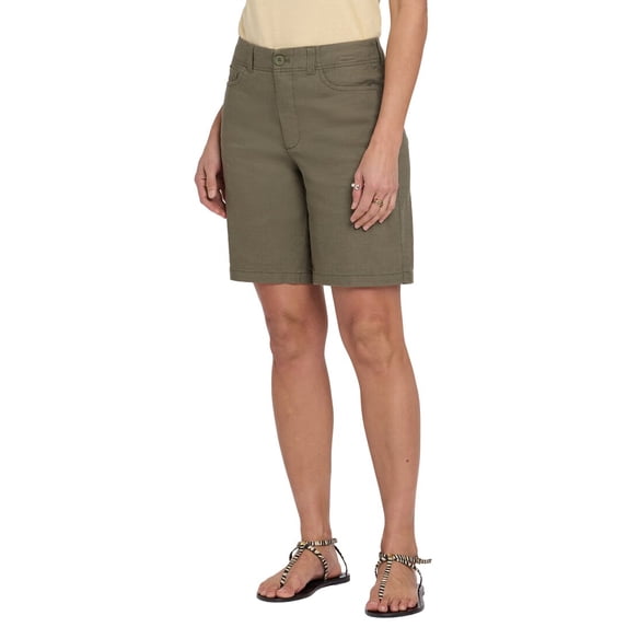NYDJ womens Linen-Blend Bermuda Avocado Short, 8 - Walmart.com