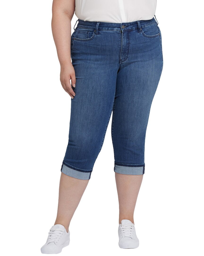 NYDJ womens Plus Marilyn Blue Ridge Crop Jean, 20W, Blue - Walmart.com