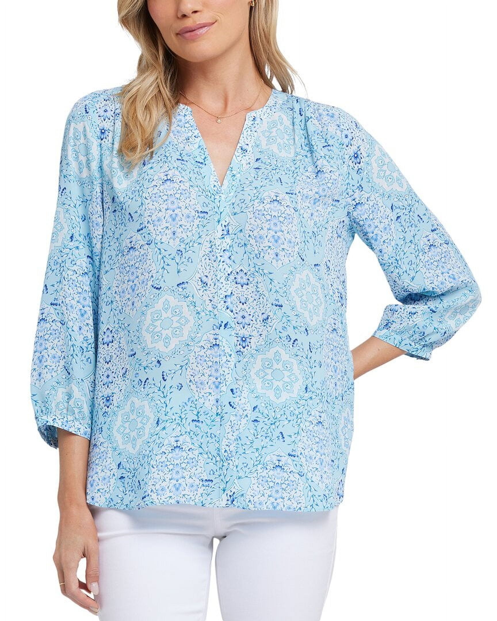 NYDJ womens Petite Pintuck Blouse, PS - Walmart.com