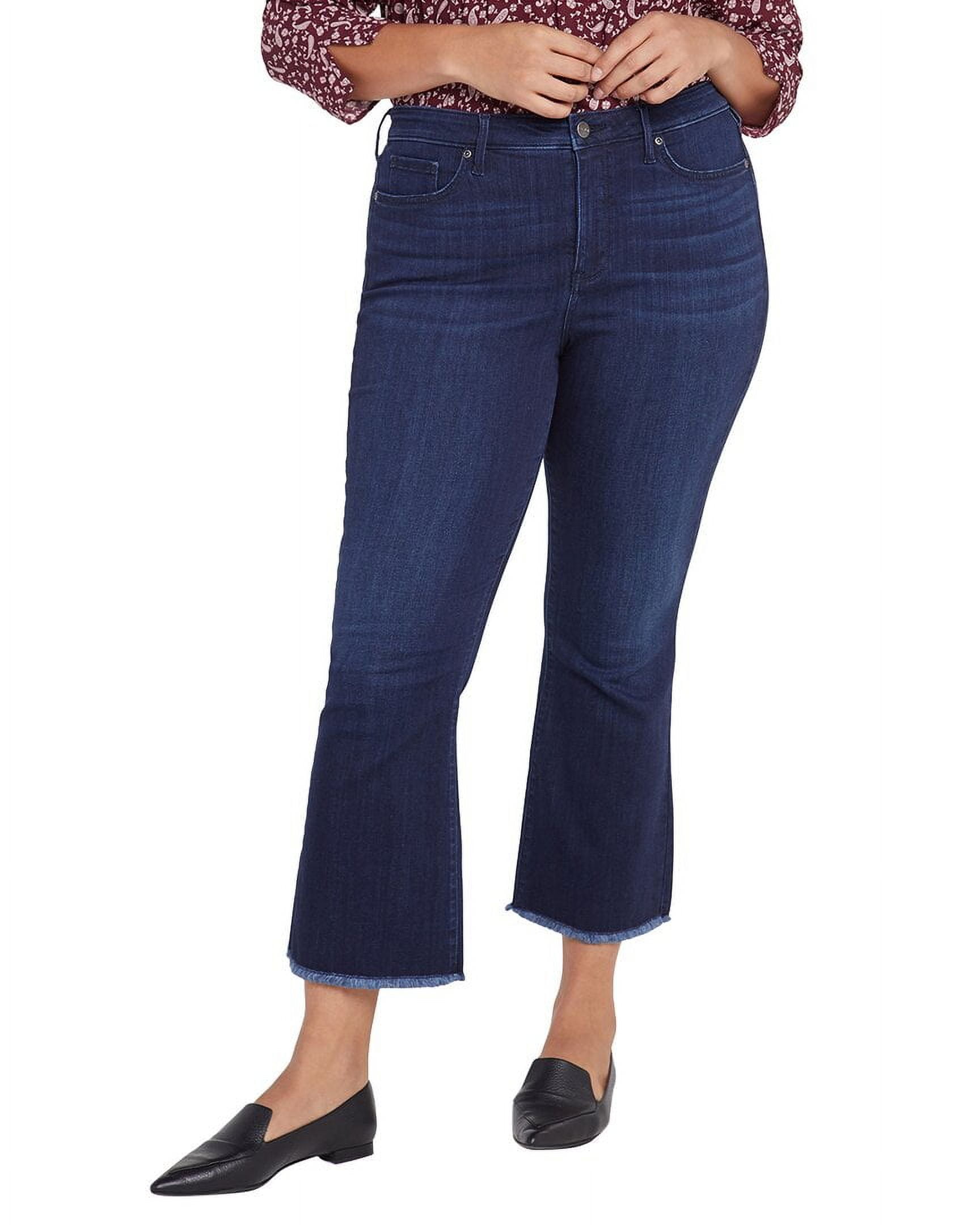 NYDJ womens Plus Fiona Slim Flare Court Ankle Cut Jean, 28W - Walmart.com