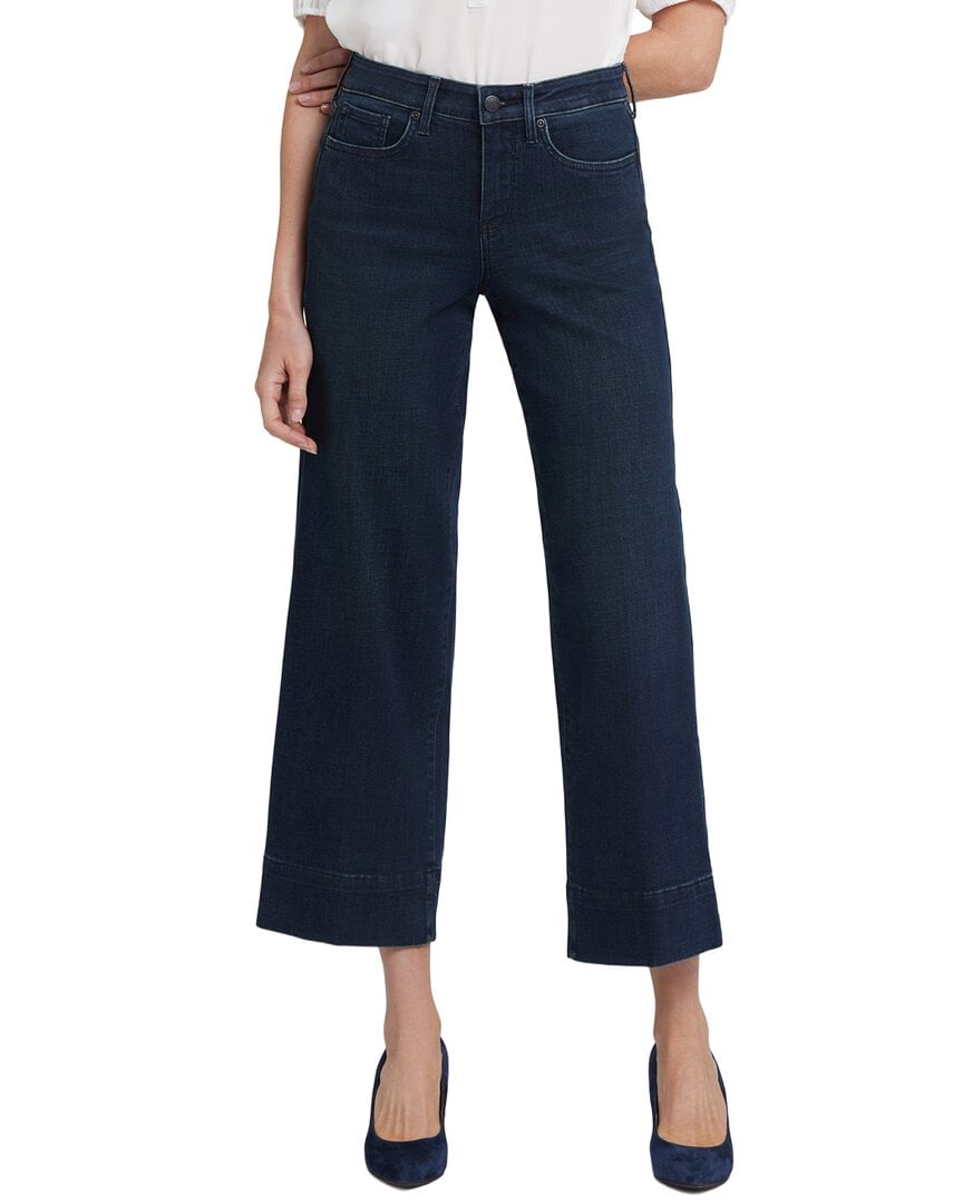 NYDJ womens Teresa Obsidian Blue Wide Leg Jean, 10 - Walmart.com