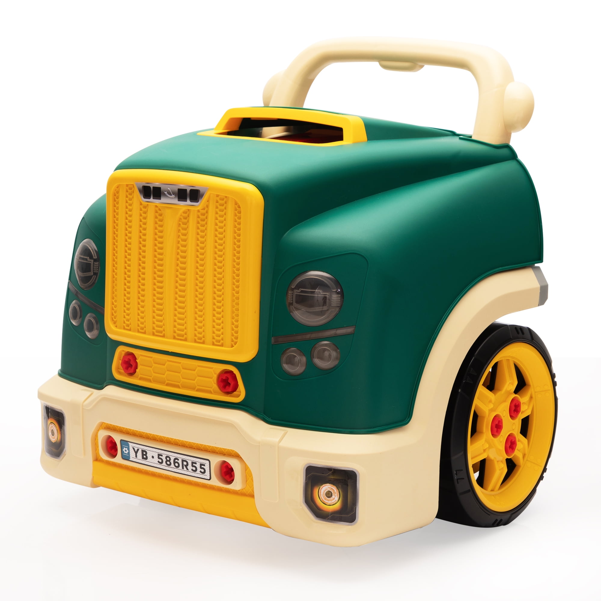 NYEEKOY Large Truck Toy, Kids Mechanic Set with Lights, Horn, Alarm ...