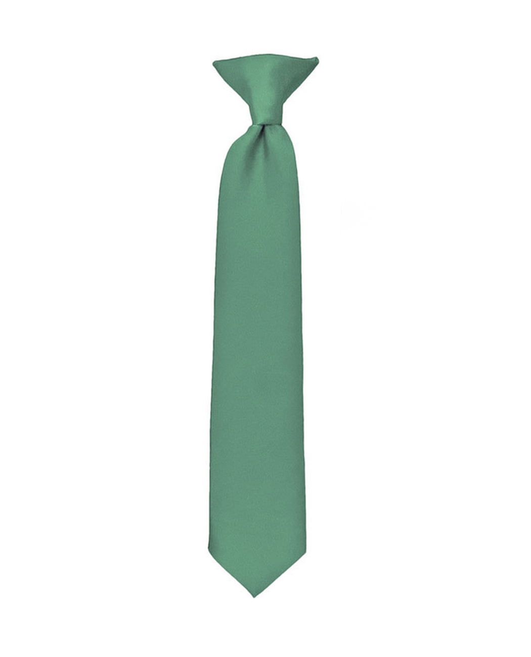 NYFASHION101 Boys' Kids' Children's Smooth Satin Solid Clip On Tie ...