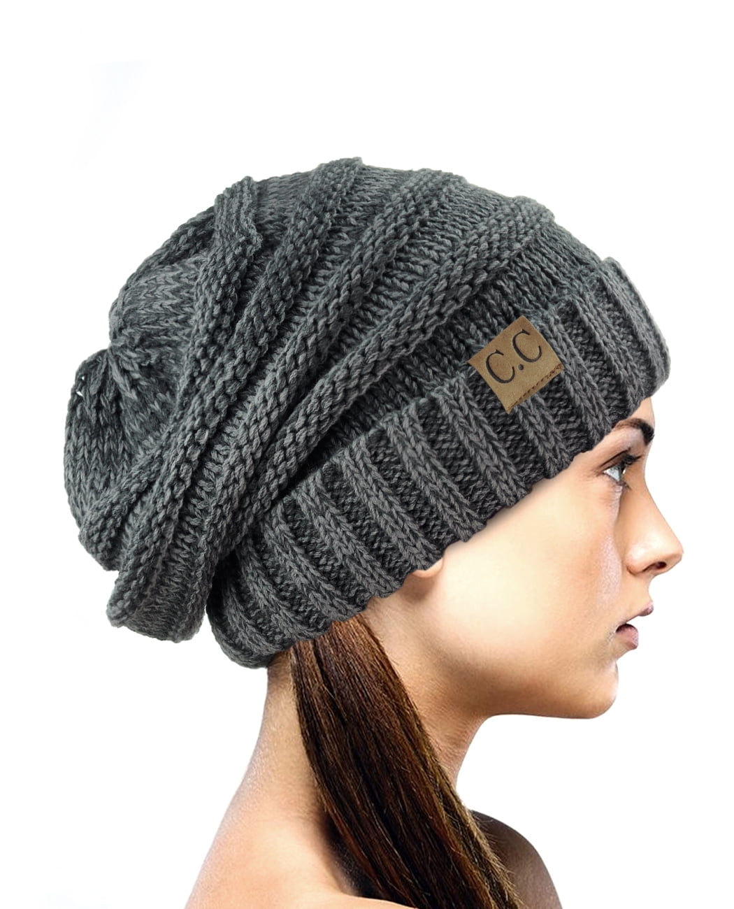 NYFASHION101 Exclusive Oversized Baggy Slouchy Thick Winter Beanie Hat ...