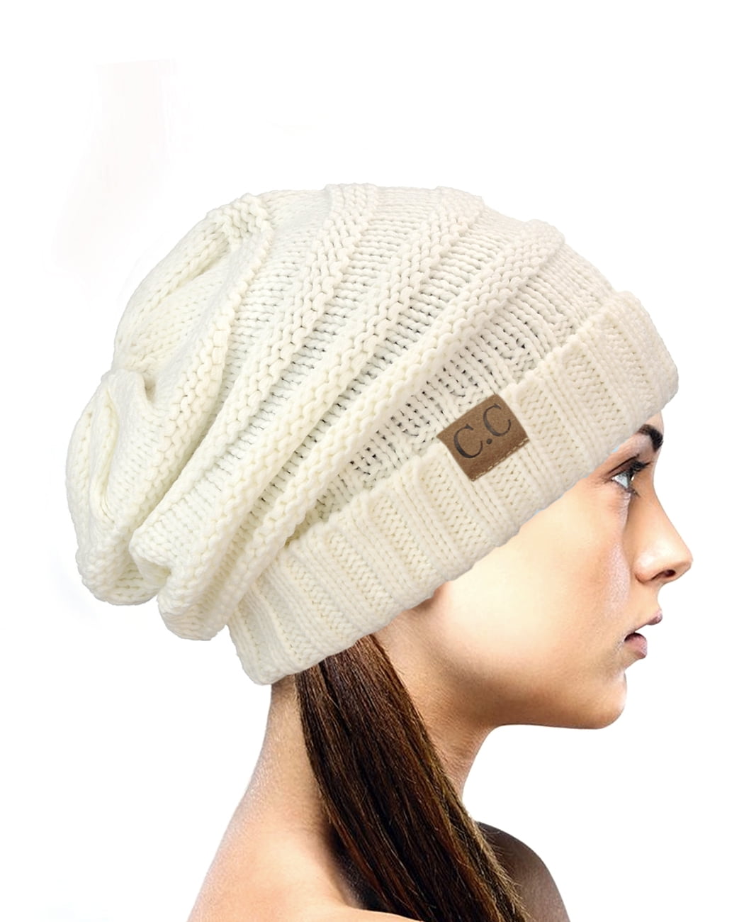 NYFASHION101 Exclusive Oversized Baggy Slouchy Thick Winter Beanie Hat ...