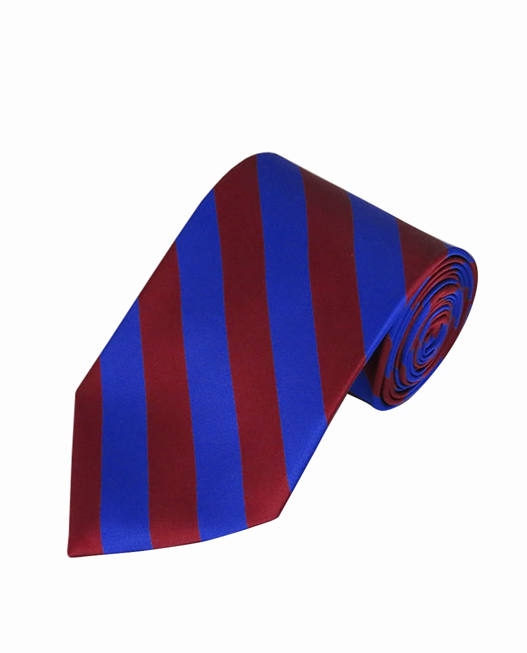 NYFASHION101 Men's 3.5" Regular College Stripe Woven Tie- DS Burgundy ...