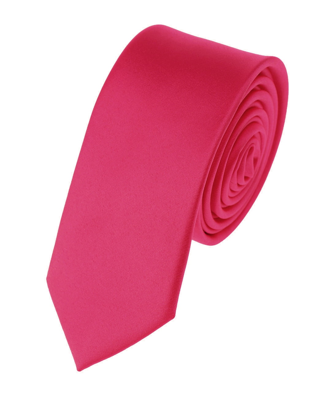 NYFASHION101 Elegant Men's Solid Color 2" Skinny Necktie, Fuchsia ...