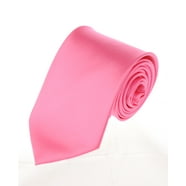 Mens Solid Hot Pink Ties Necktie - Walmart.com