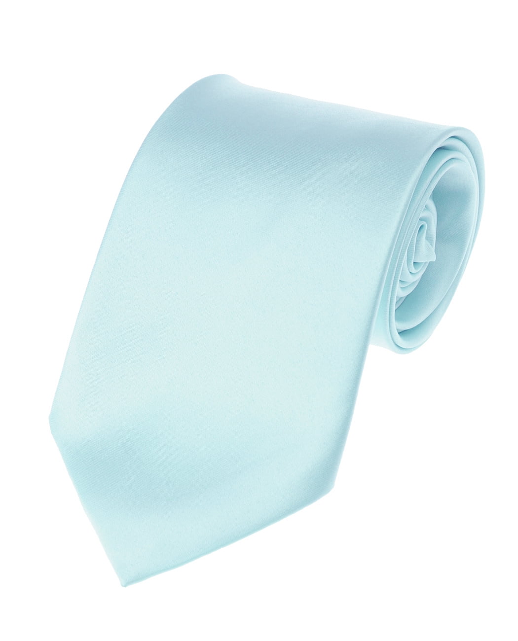 NYFASHION101 Elegant Men's Solid Color Necktie, Polyester, Powder Blue ...