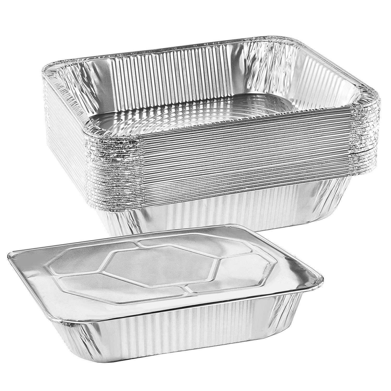 HFA / DPI 16" Round Flat Aluminum Foil Catering Tray w/Clear Dome Lid ...