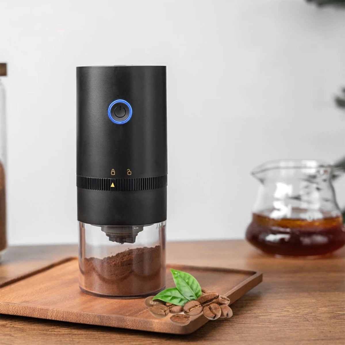 Nyidpsz Small Electric Burr Coffee Grinder, USB Rechargeable ...