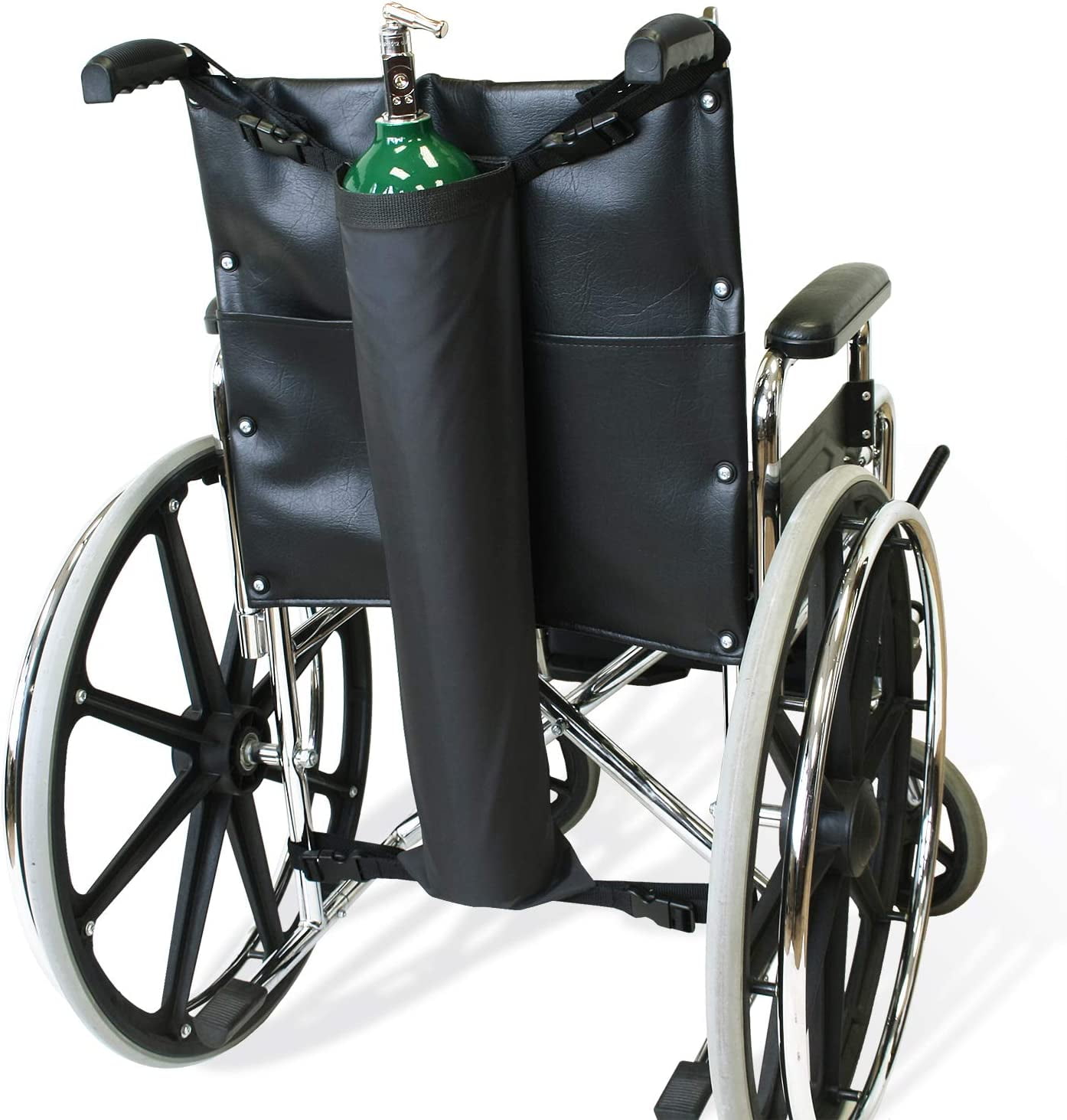 NYOrtho Oxygen Tank Holder for Wheelchair - E Cylinder Transport Bag ...