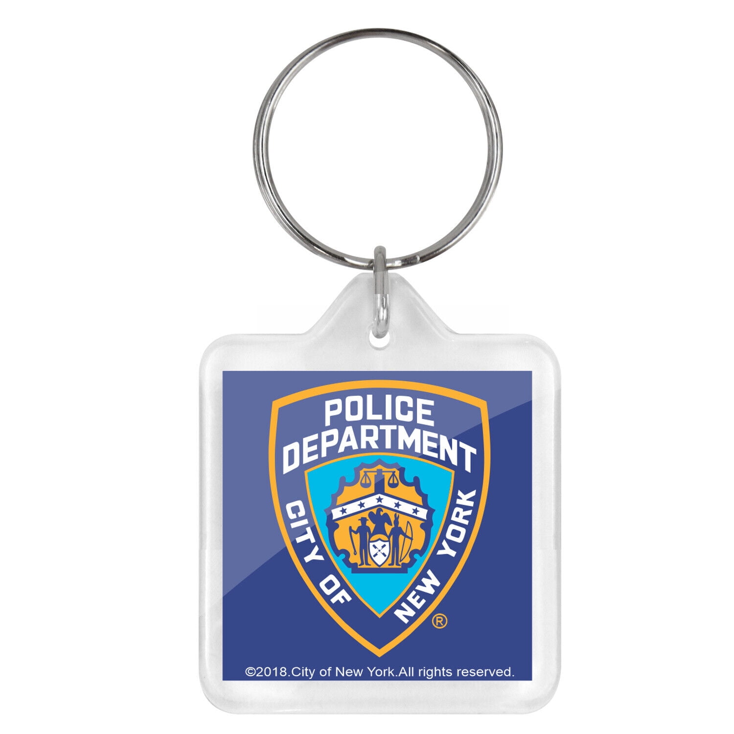 NYPD Key Chain - New York City Police Department Souvenir Fob Ring ...