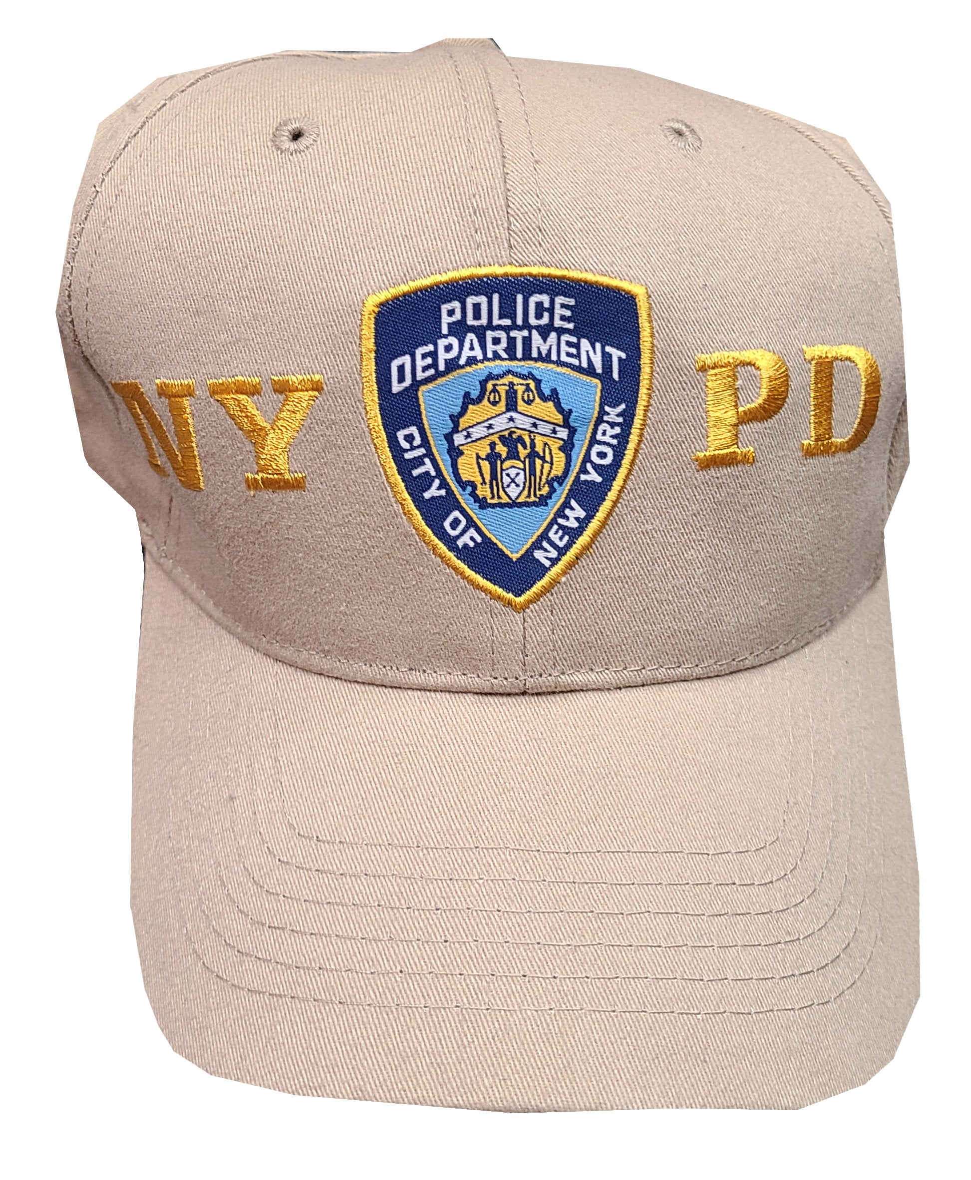 NYPD Men's Baseball City of New York Police Department Badge Khaki ...