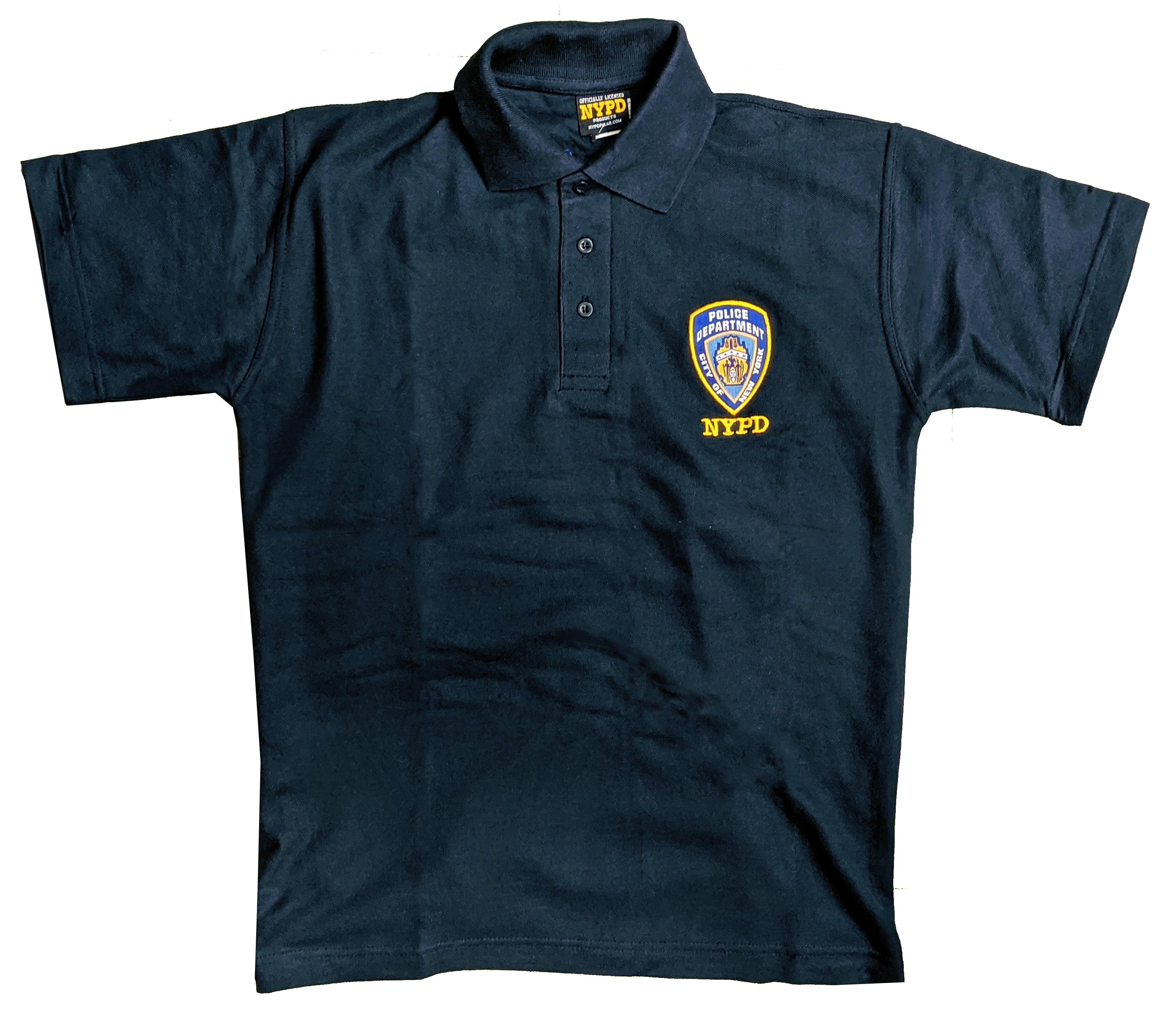 NYPD Official Embroidered Logo Polo Shirt Navy Large - Walmart.com