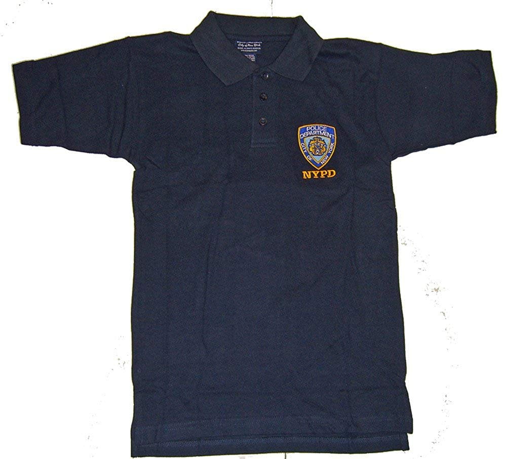 NYPD Polo Shirt - with Official Badge - Size: Adult Small - Color: Navy ...