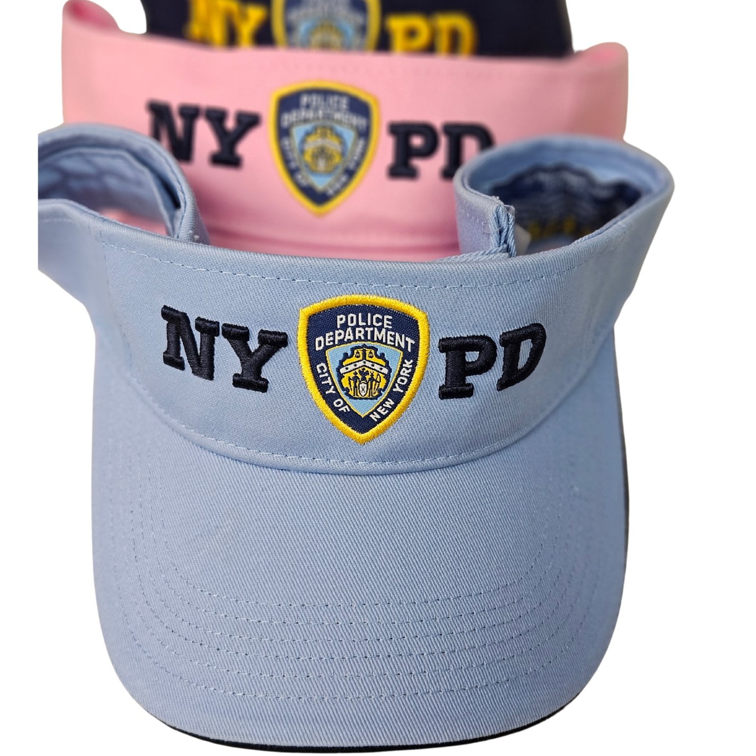 NYPD Sun Visor Officially Licensed Adult One-Size Light Blue - Walmart.com