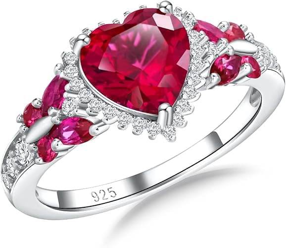 NYS Jwellers 2.10 Ct Oval Cut Pink Ruby Wedding Anniversary Womens Ring ...