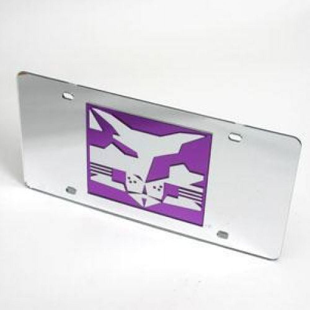 NYU Bobcats Logo License Plate - Silver / Mirrored - Walmart.com