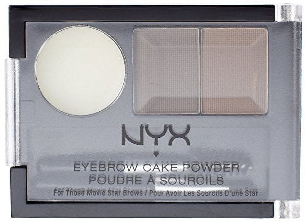 NYX Eyebrow Cake Powder, Dark Brown/Brown - Walmart.com