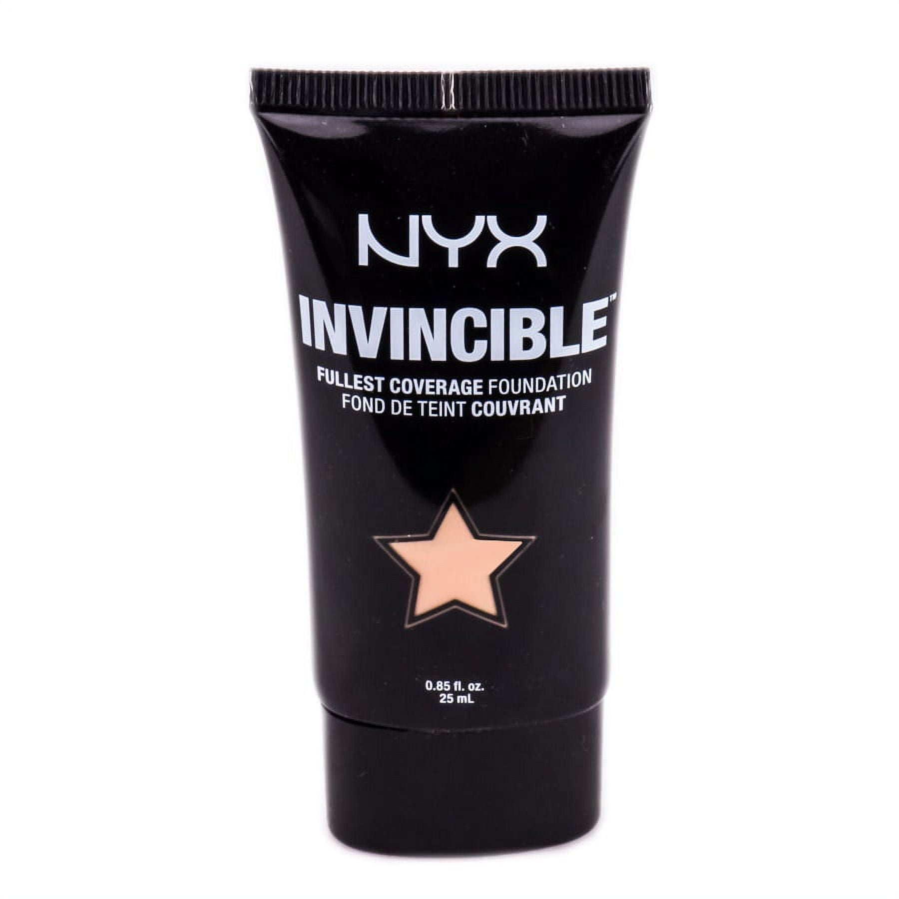 NYX Invincible Fullest Coverage Foundation - Color : INF01 Ivory ...