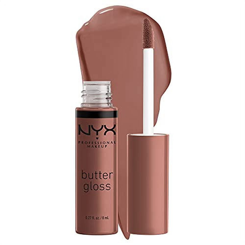 Nyx Professional Makeup Butter Gloss Brown Sugar Non Sticky Lip Gloss Butterscotch Neutral