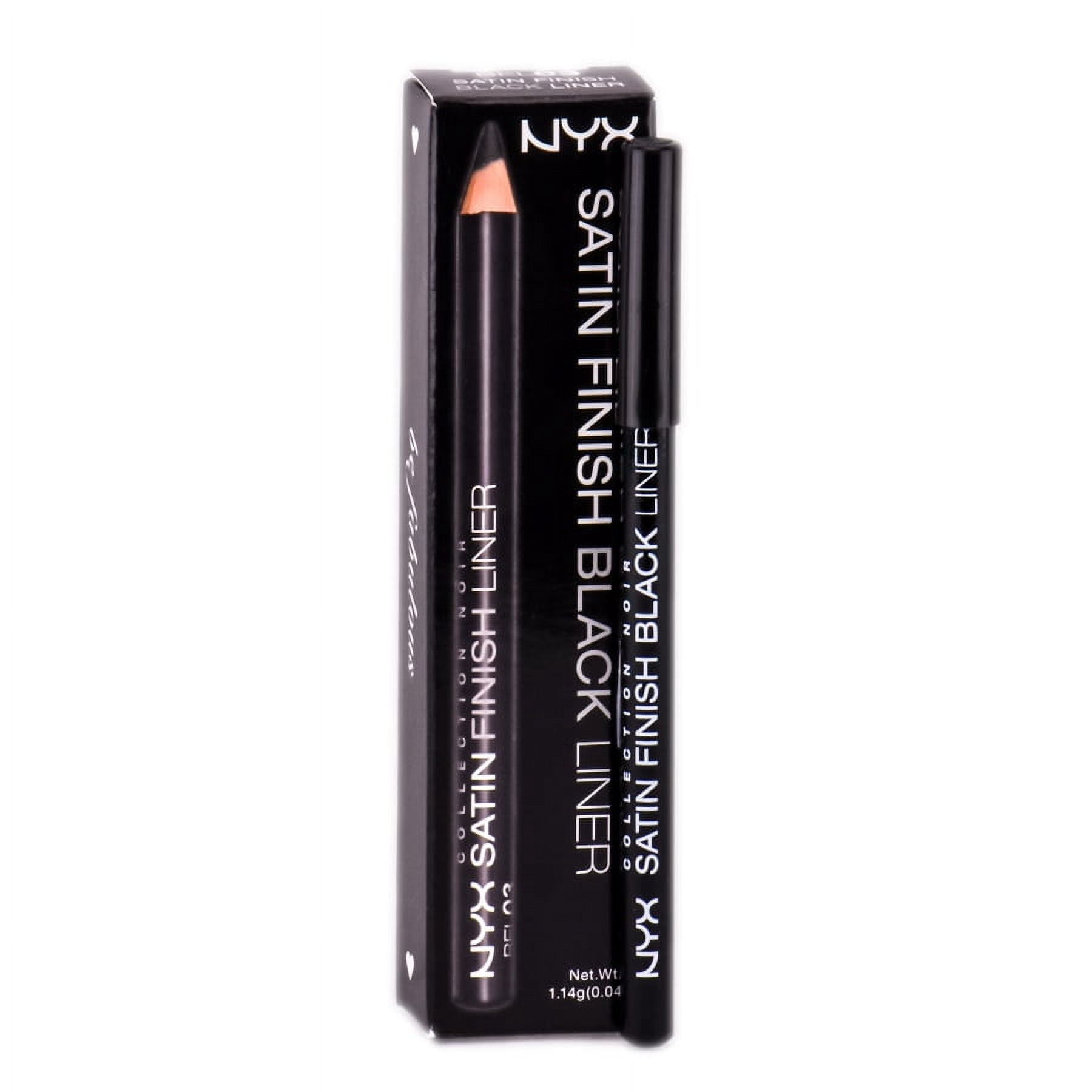NYX Cosmetics Collection Noir Satin Finish Black Liner 1.14g/0.04oz ...