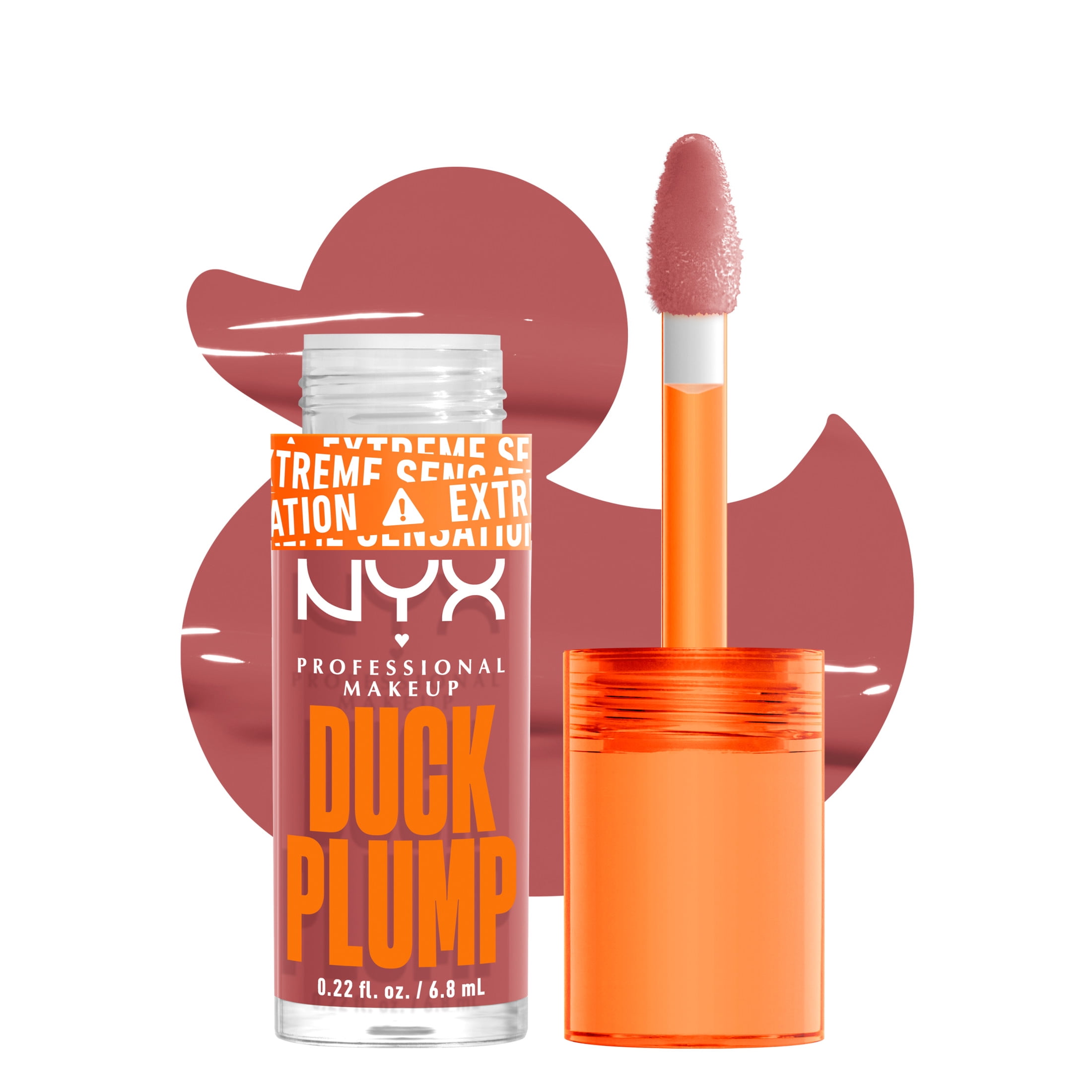 NYX Professional Makeup Duck Plump Lip Gloss, Nude Swings, 0.23 fl oz ...