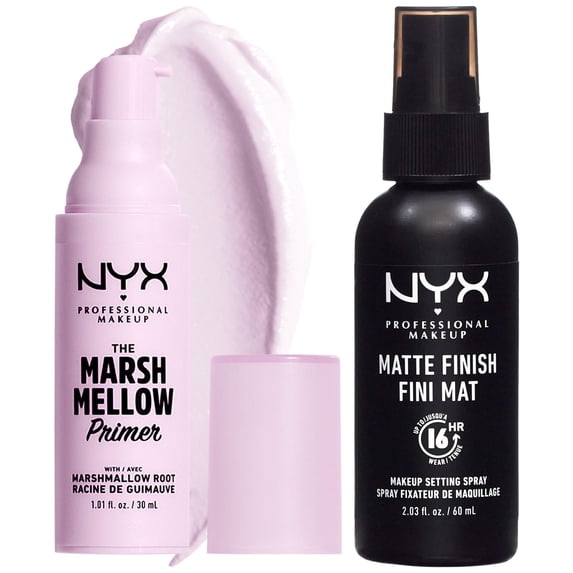 NYX Professional Makeup Marshmellow Primer & Matte Setting Spray Bundle ...