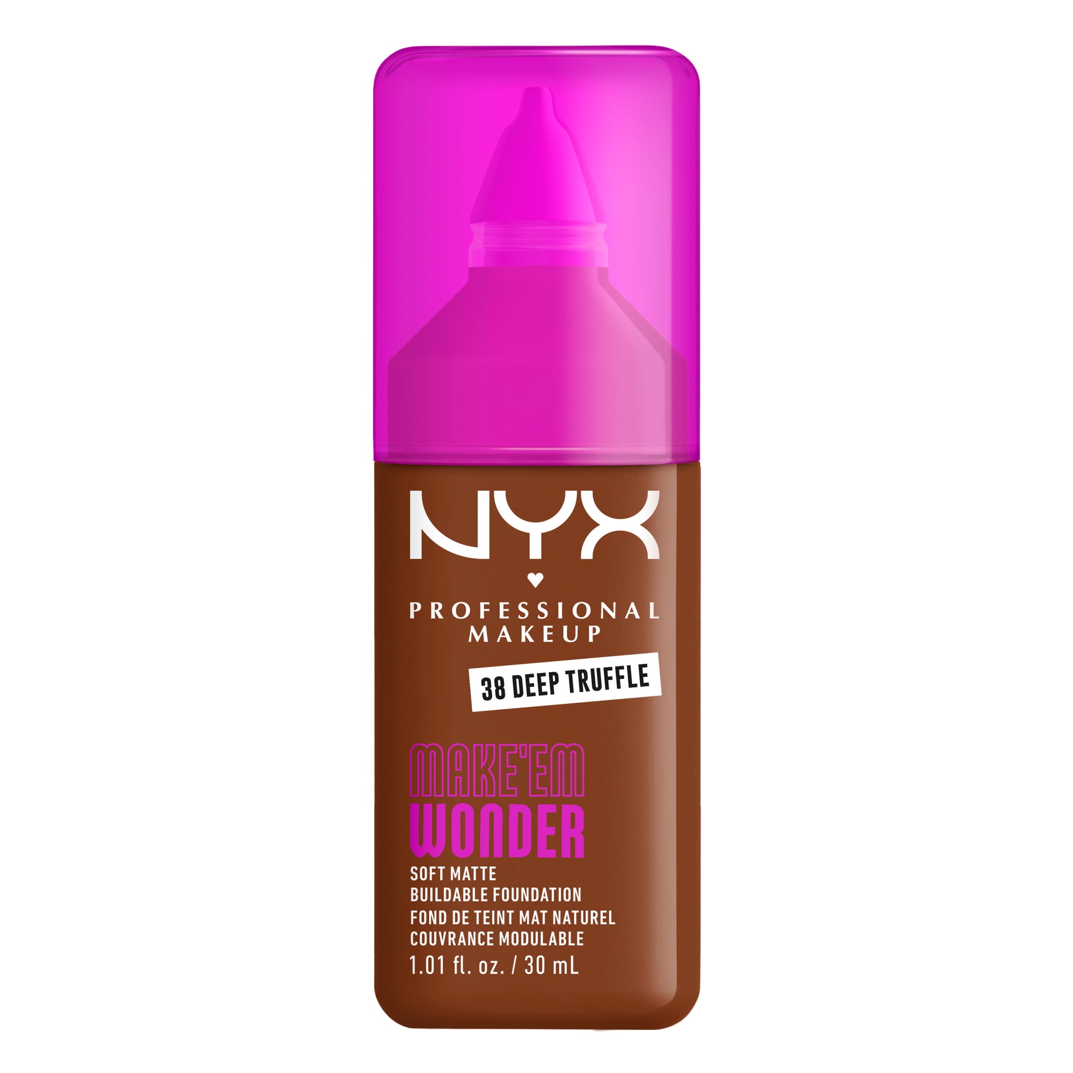 NYX Professional Makeup Make Me Wonder Make 'EM Wonder, 24H Soft Matte ...