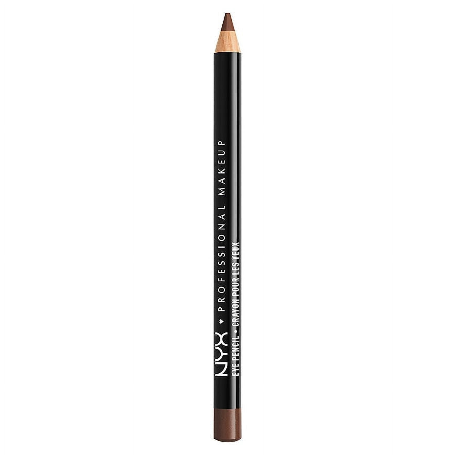 NYX Professional Makeup Slim Eye Pencil Long-Lasting Eyeliner, Dark ...