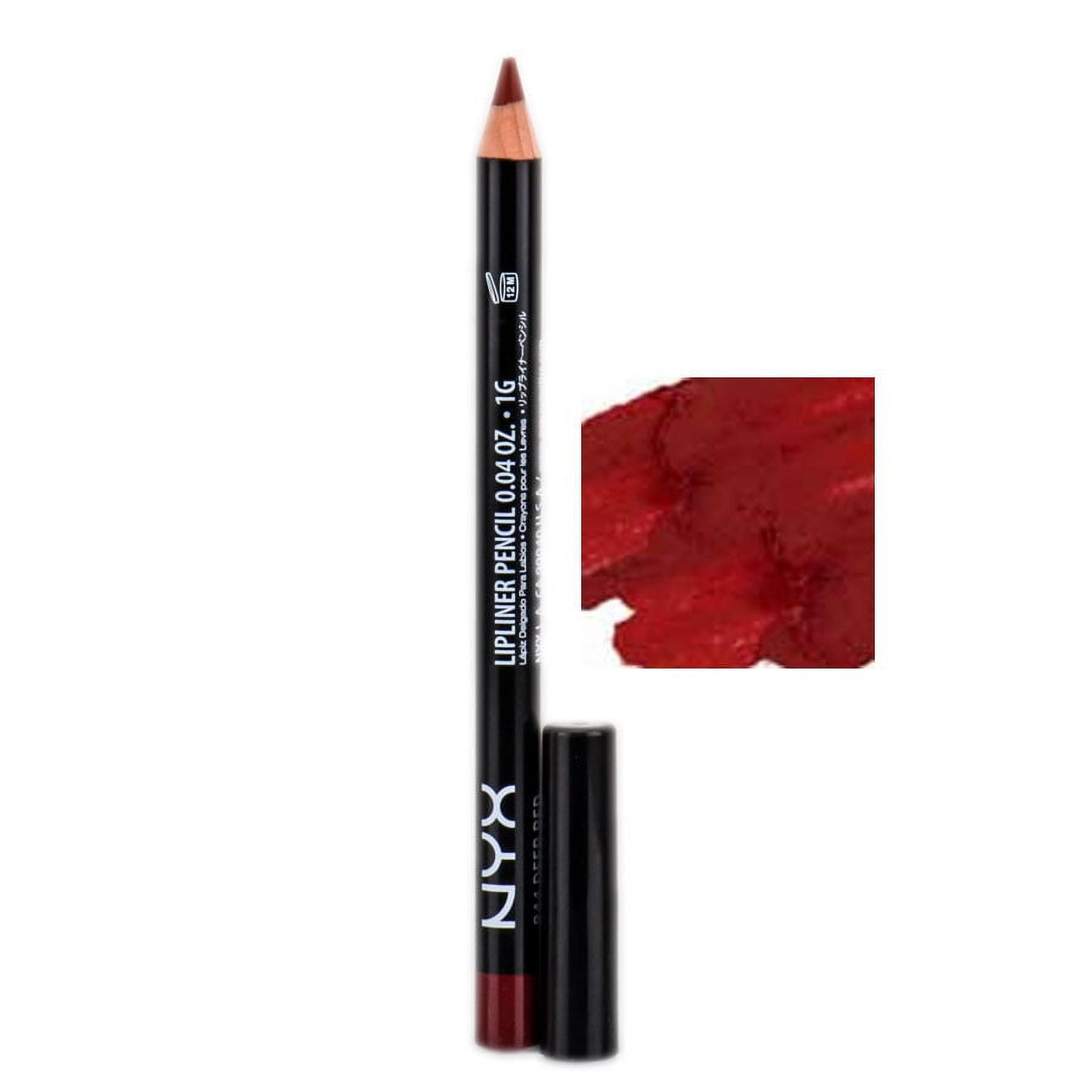 NYX Professional Makeup Slim Lip Pencil, Deep Red - Walmart.com