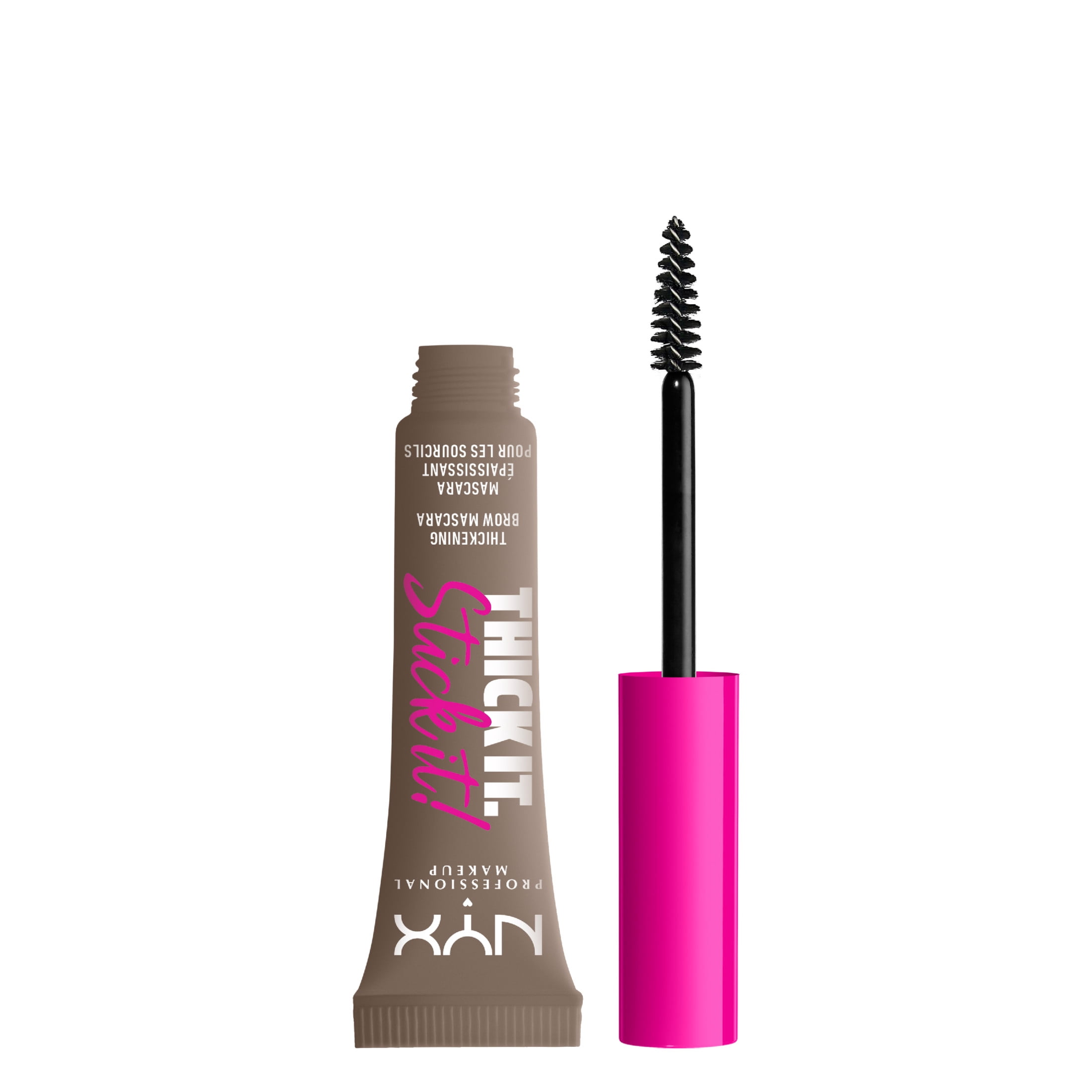 NYX Thick It Stick It Thickening Eyebrow Gel, Taupe, 0.23 fl oz ...