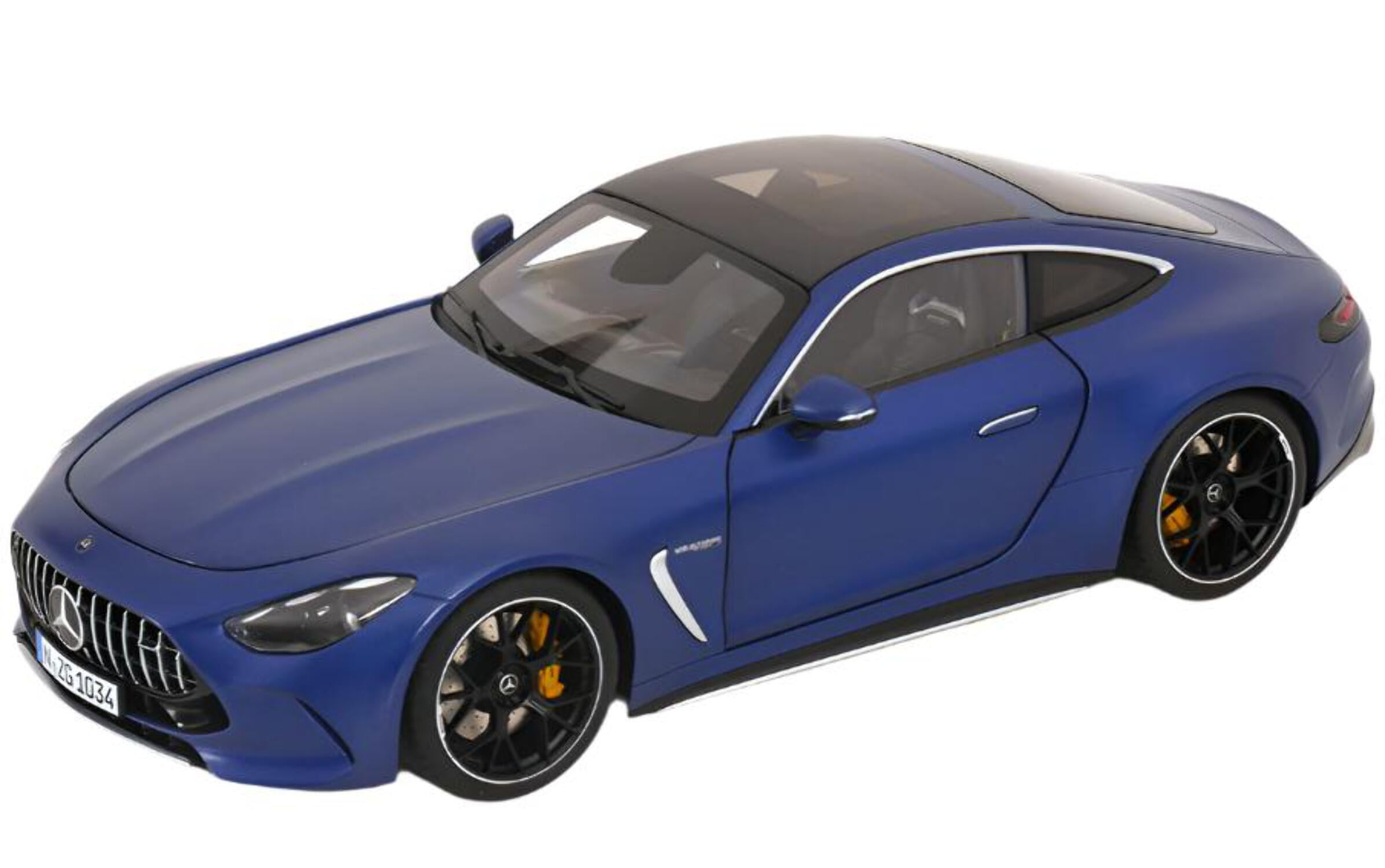 NZG 2023 Mercedes Benz AMG GT63 Coupe (C192) Matte Spectral Blue 1:18 ...