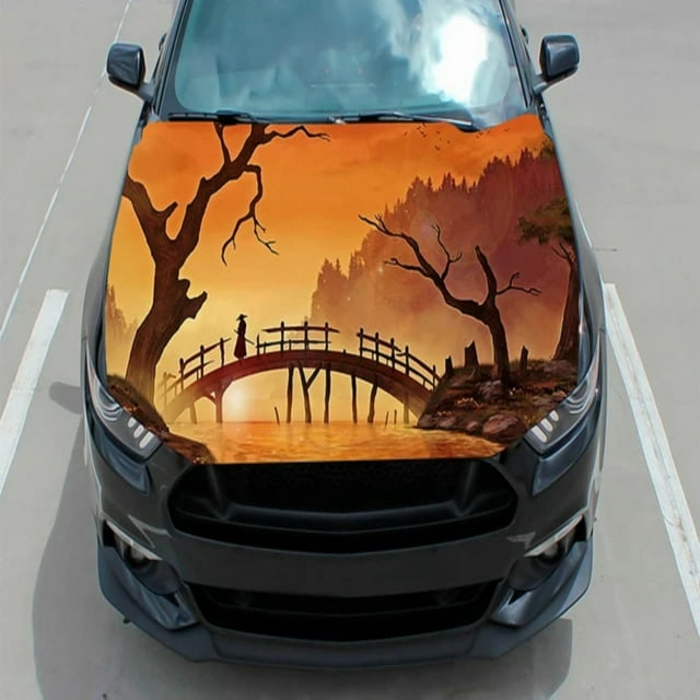 NZISNG Car hood decal vinyl sticker graphic wrap decal truck decal ...