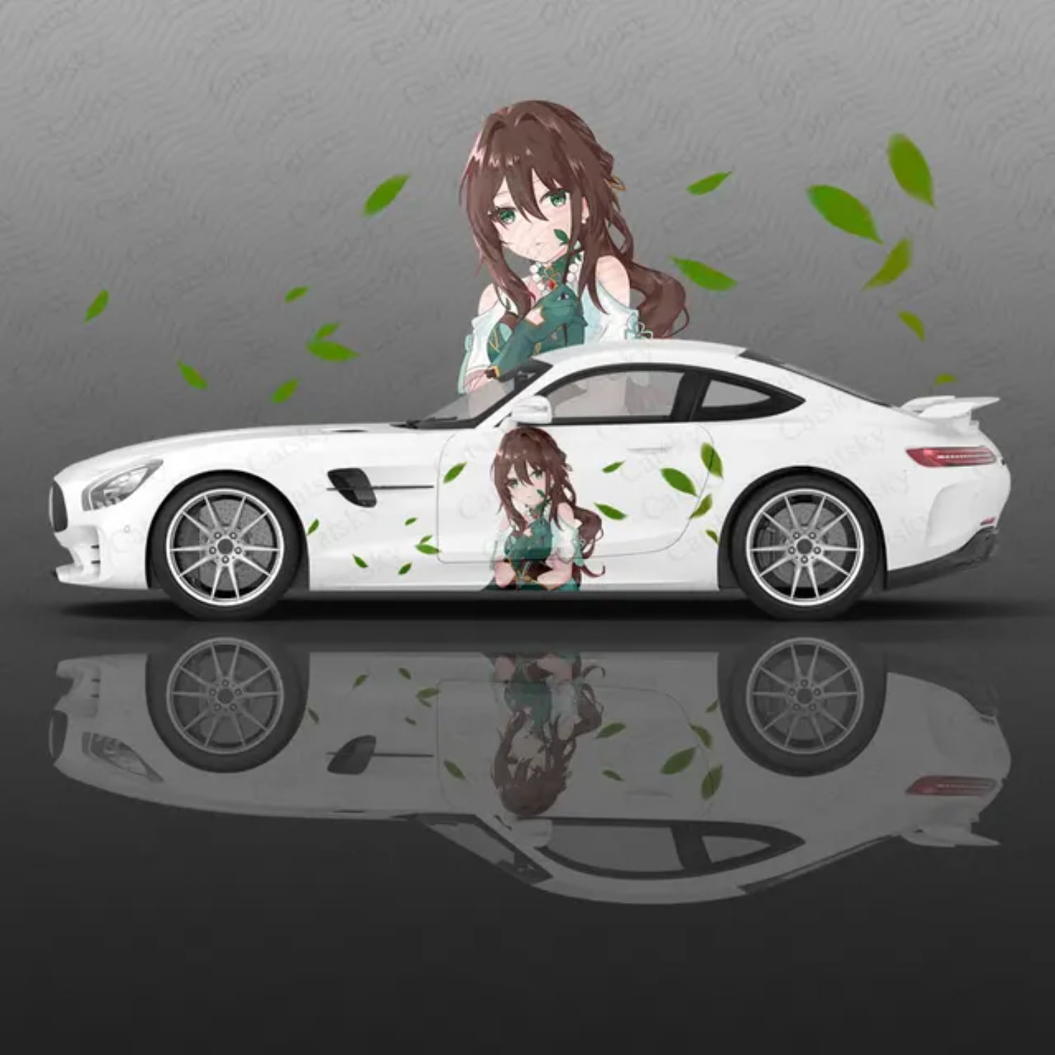 NZISNG Ruan Mei Anime Girl Car Body Sticker Anime Itasha Vinyl Car Side ...