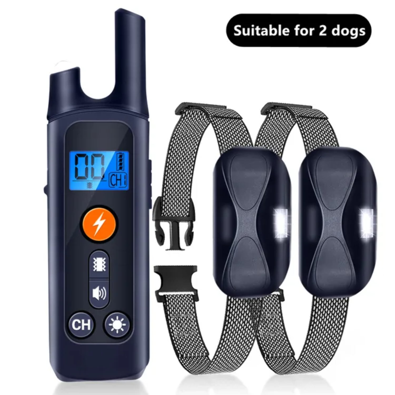 NZISNG Waterproof 1000m Remote Control Dog Training Collar with Shock ...