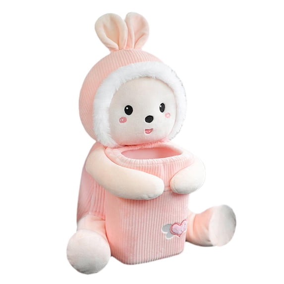 NZRUANE 2 in1 Cute Cartoon Car Tissue Box Creative Short Plush HoldH9 ...