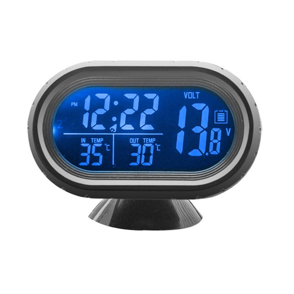 NZRUANE 3 In 1 Car LED Digital 12V/24V Auto Electronic Car Clock ...