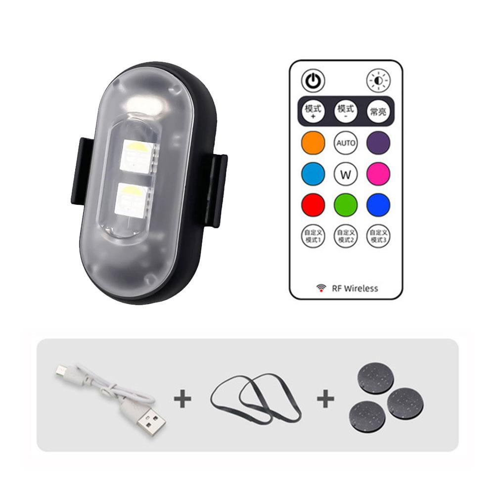NZRUANE Car LED Ambient Lights,Rechargeable Car Flashing Lights,Remote ...
