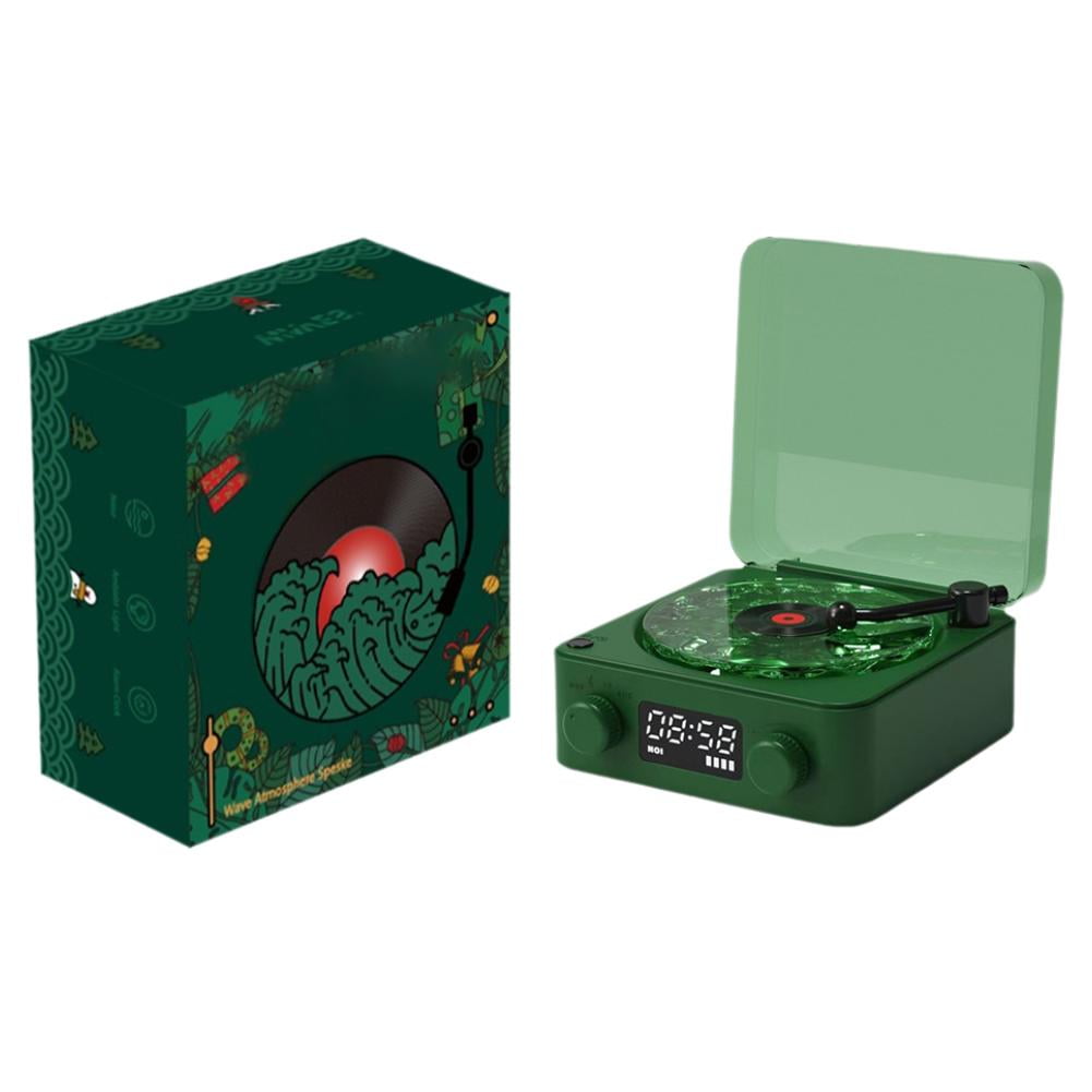 NZRUANE The Waves Bluetooth Vinyl Player, Vintage Record Player GXR ...