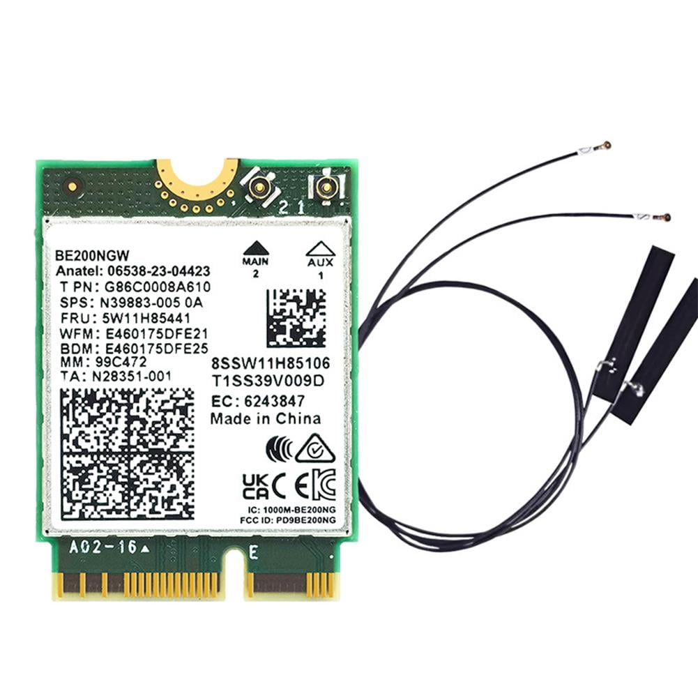 NZRUANE WiFi 7 Intel BE200 BE200NGW NGFF WiFi 7 Bluetooth 5.4 Card with ...