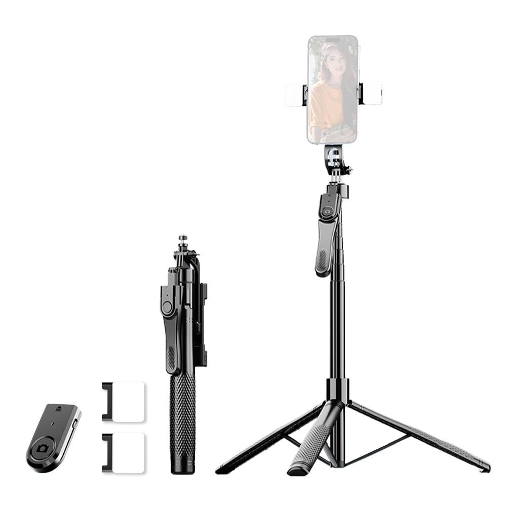 NZRUANE Wireless Remote Selfie Stick Phone Tripod 2.1M Extendable Stand ...