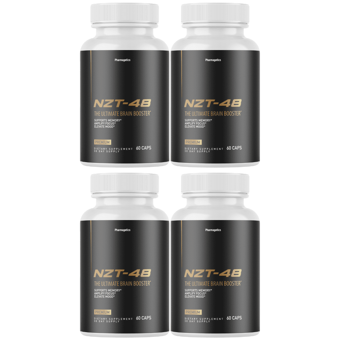 NZT 48 Premium Brain Booster Supplement - 4 Bottles - Walmart.com