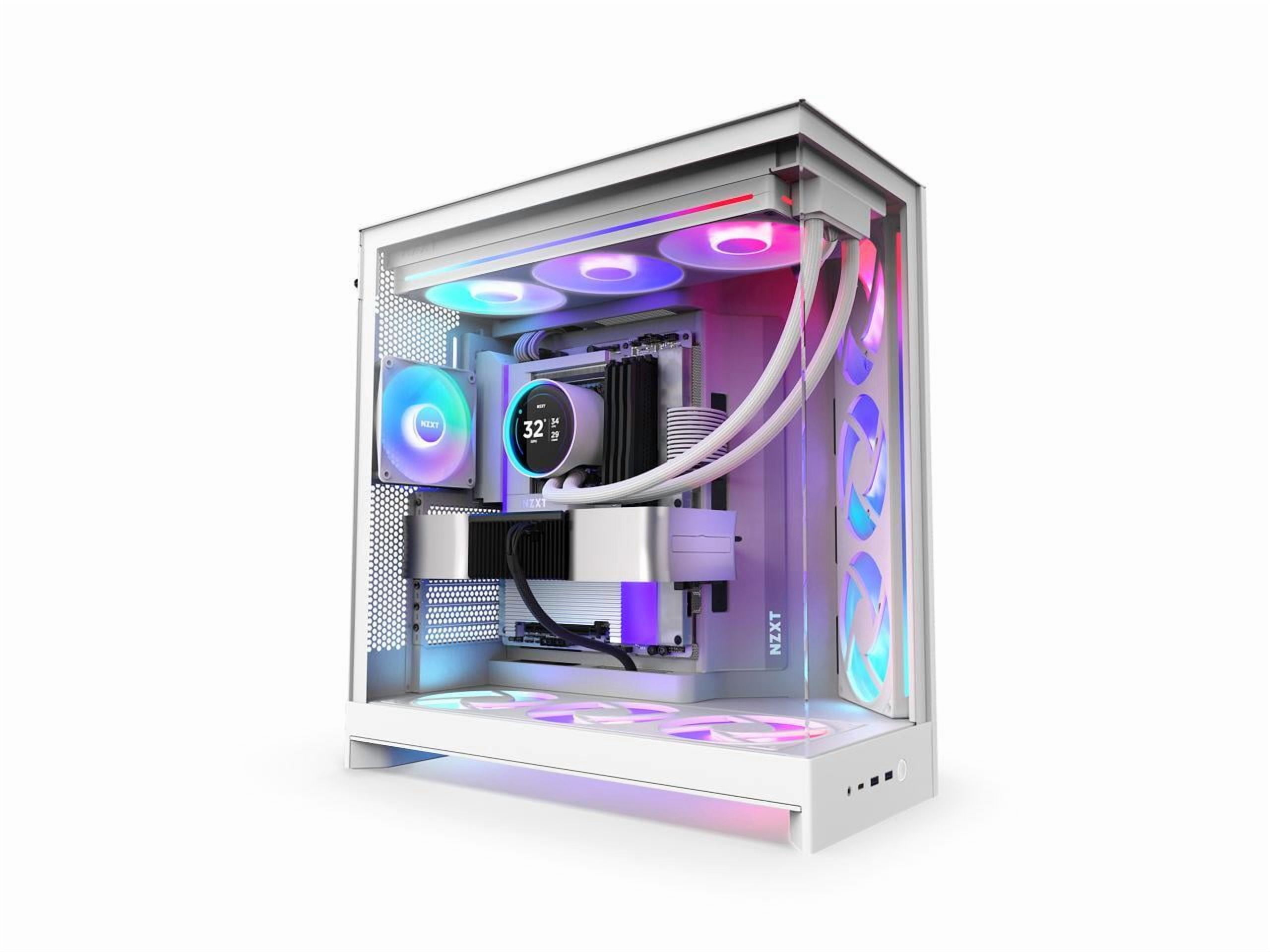 NZXT CCM-H92FW-P1 White SGCC / Tempered Glass Mid-Tower Case (Computer ...